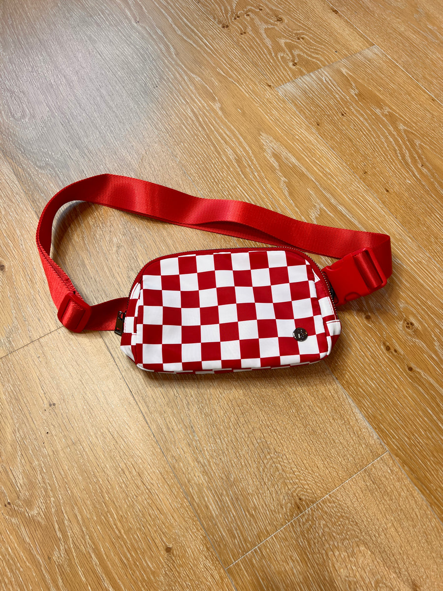 Checkered Bum Bag / Red – Jonah Brown Boutique
