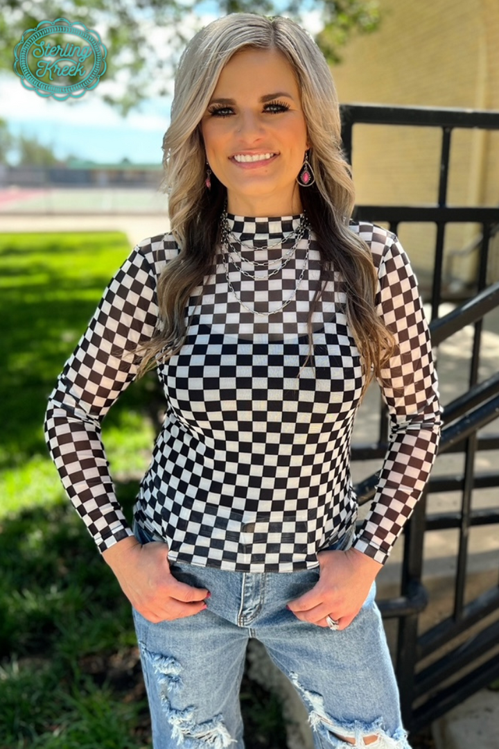 Round the Track Mesh Top – Jonah Brown Boutique