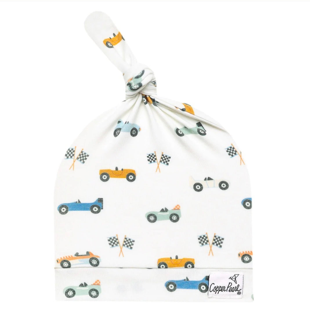 Copper Pearl Newborn Speedster Top Knot Hat – Jonah Brown Boutique