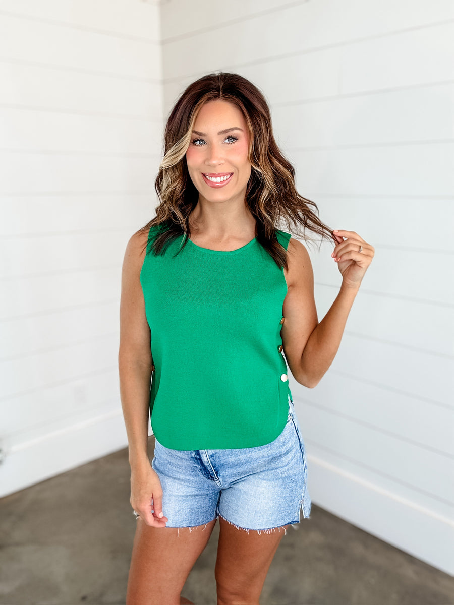 Think About It Top • Green – Jonah Brown Boutique