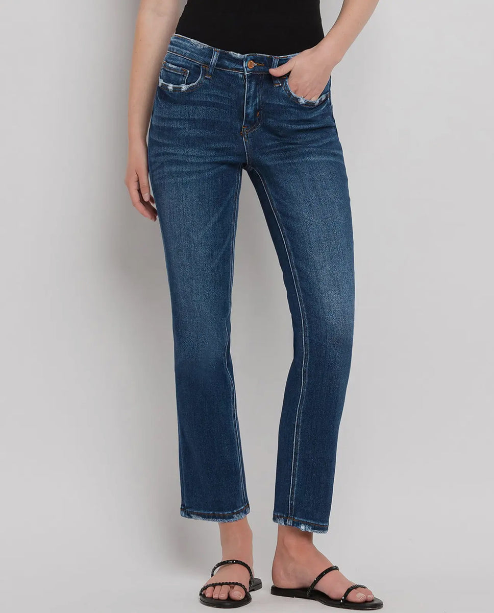 Flying Monkey | Mid Rise Ankle Slim Straight – Jonah Brown Boutique