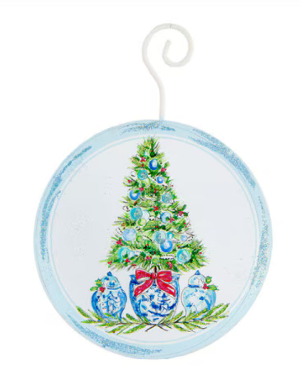 Beck's Round Blue Tree Ornament – Jonah Brown Boutique