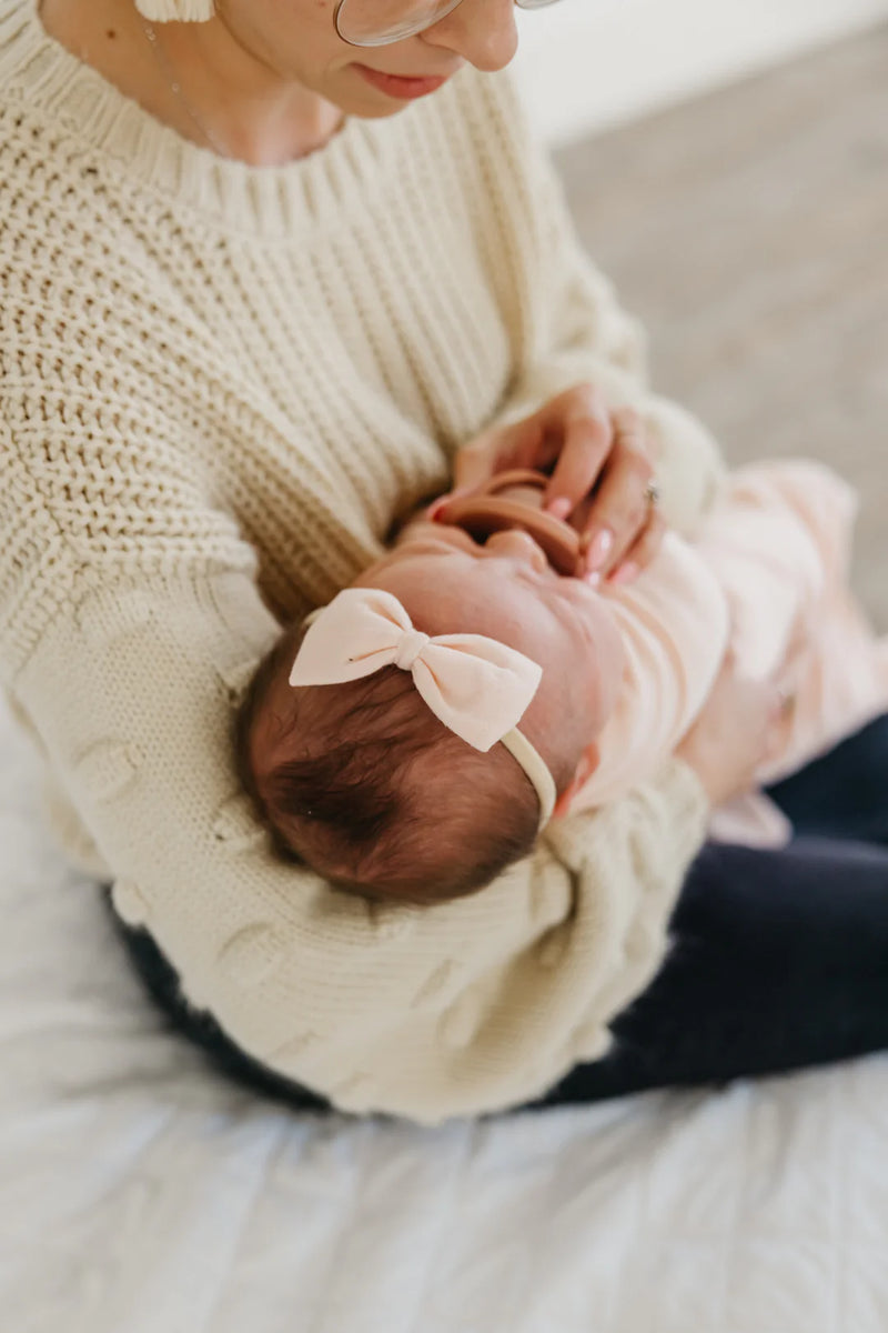 Copper Pearl Blush Bow tie Bow – Jonah Brown Boutique