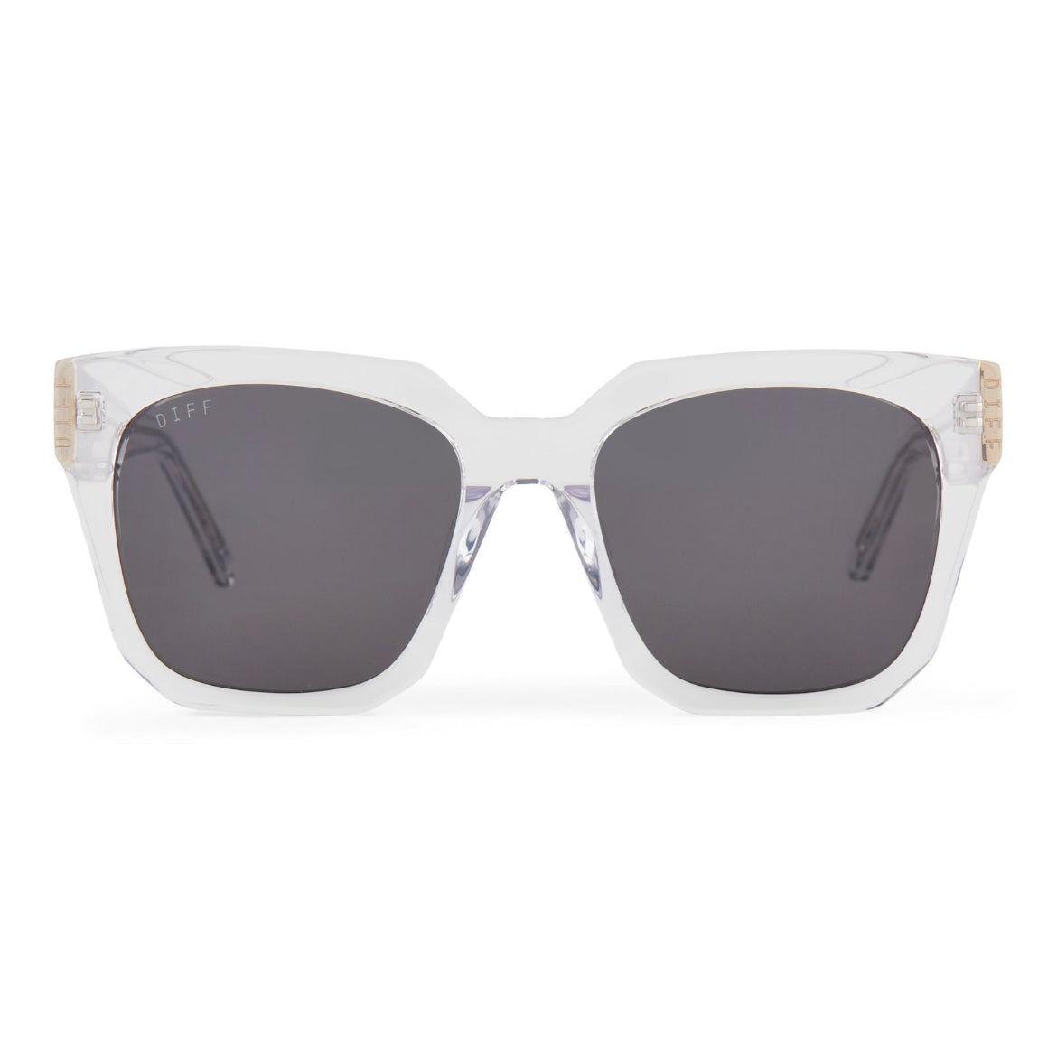 DIFF Eyewear Ariana Clear Crystal + Grey – Jonah Brown Boutique