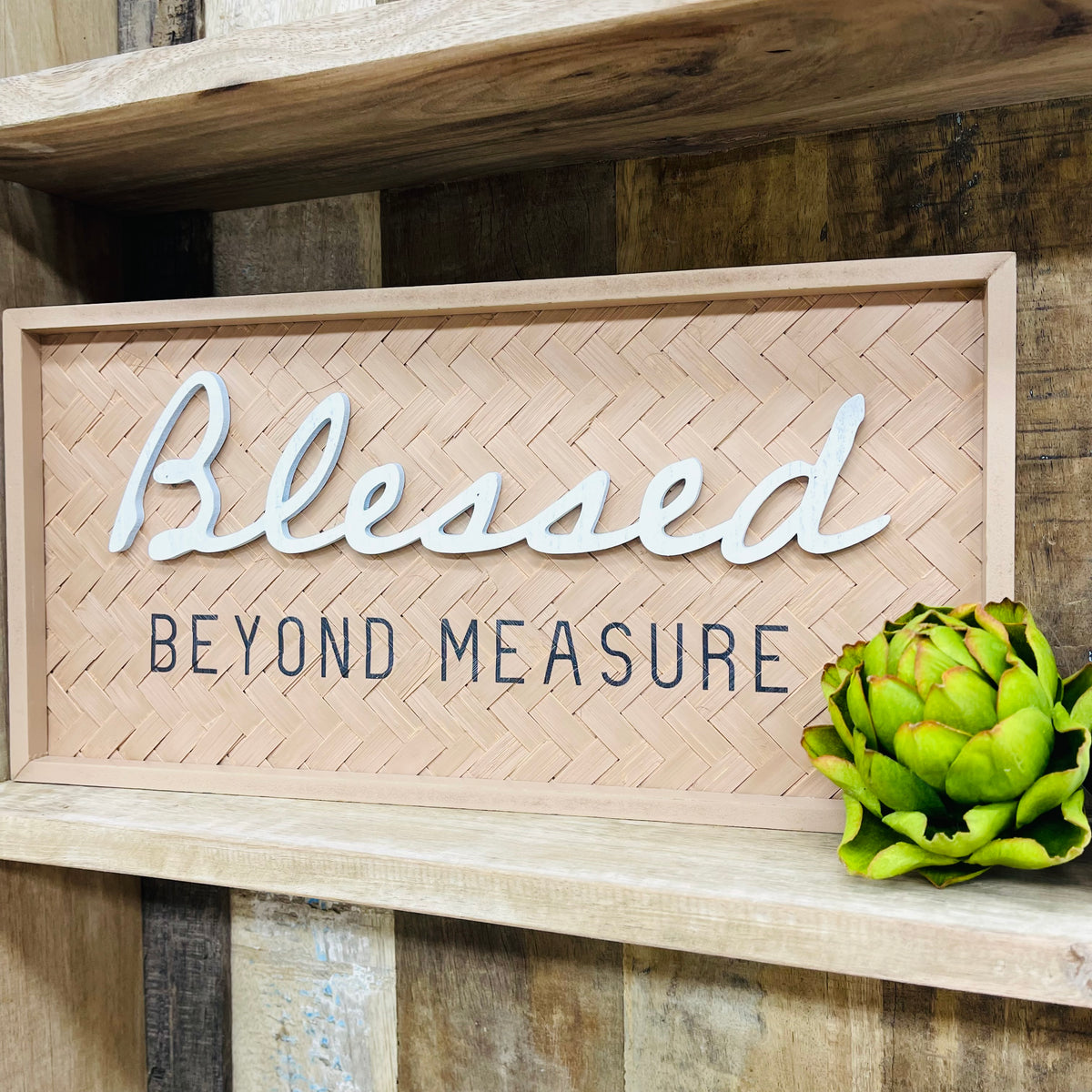 Blessed Beyond Measure Wall Sign – Jonah Brown Boutique